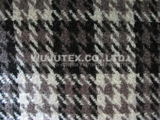 China 370g/sm Woolen Dyeing Acrylic Fabric 40% Wool 45% Acrylic 15% Polyester for Ladies Fashion supplier