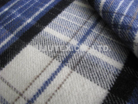 China Soft Handfeel Light Brushed Twill Weave Yarn Dyed 100% Dyeing Acrylic Fabric supplier
