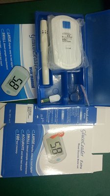 Blood glucose test meter with test kits 10 strips and 10 lancets