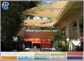 SAND BEIGE WATERPROOF SUN SHADE SAIL 16.5 Ft TRIANGLE UV BLOCKING CANOPY COVER