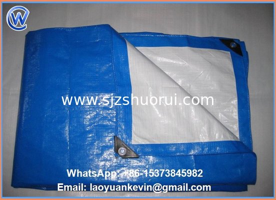 Hot Selling 260gsm PE Tarpaulin Tarps Waterproof Cover in rain