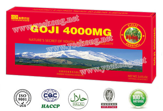 Pure herbal gmp fda iso ce Goji Oral Liquid