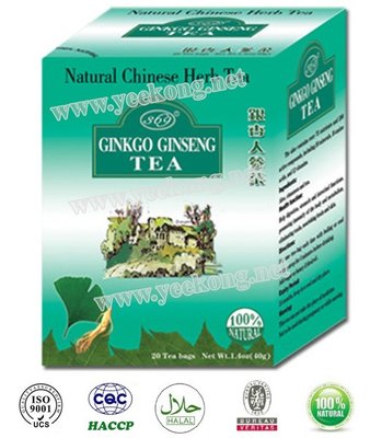 Natural Tonic tea Health teabag Ginkgo Ginseng Tea