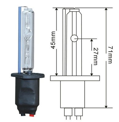 H1 single beam xenon lamp luces de xenon HID High quality bulb