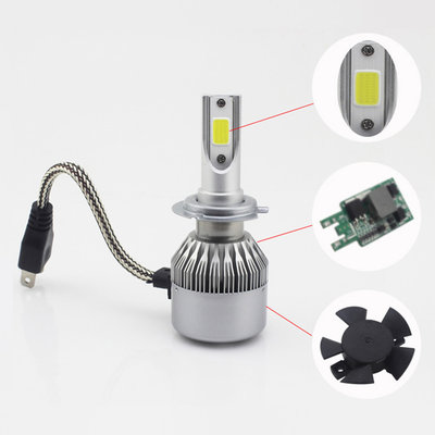 C6 COB led headlamp car light  luces de faros coches car tuning 36W 3800lm  LED car light