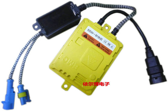 yellow HID ballast 55W slim ballast luces de xenon fast start working car light
