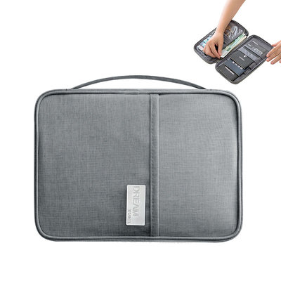 Large Travel Passport Bag Overseas Travel Document Bag Bag Clutch Waterproof Dustproof Portable Card Holder Wallet