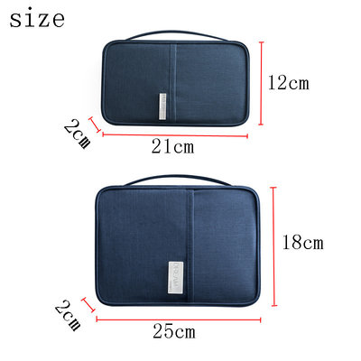 Large Travel Passport Bag Overseas Travel Document Bag Bag Clutch Waterproof Dustproof Portable Card Holder Wallet