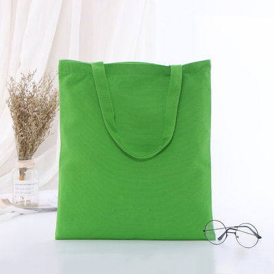 Eco Cotton Tote Canvas Bag Blank Zipper Oxford White Shopping Bag Drawstring Drawstring Pocket