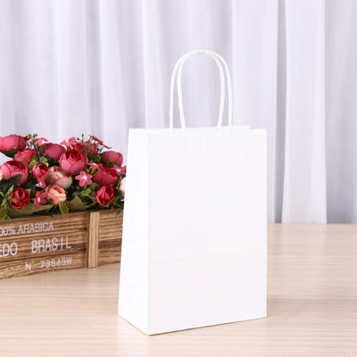 Kraft Paper Bag Clothing Bag Custom Printing Logo Milk Tea Takeaway Packaging Shopping Gift Packaging Tote Bag
