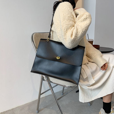 Tote Bag Handbag Women's Bag Texture Simple Fashion Bag Women's Spring Large Capacity Western Style Shoulder Bag Ins