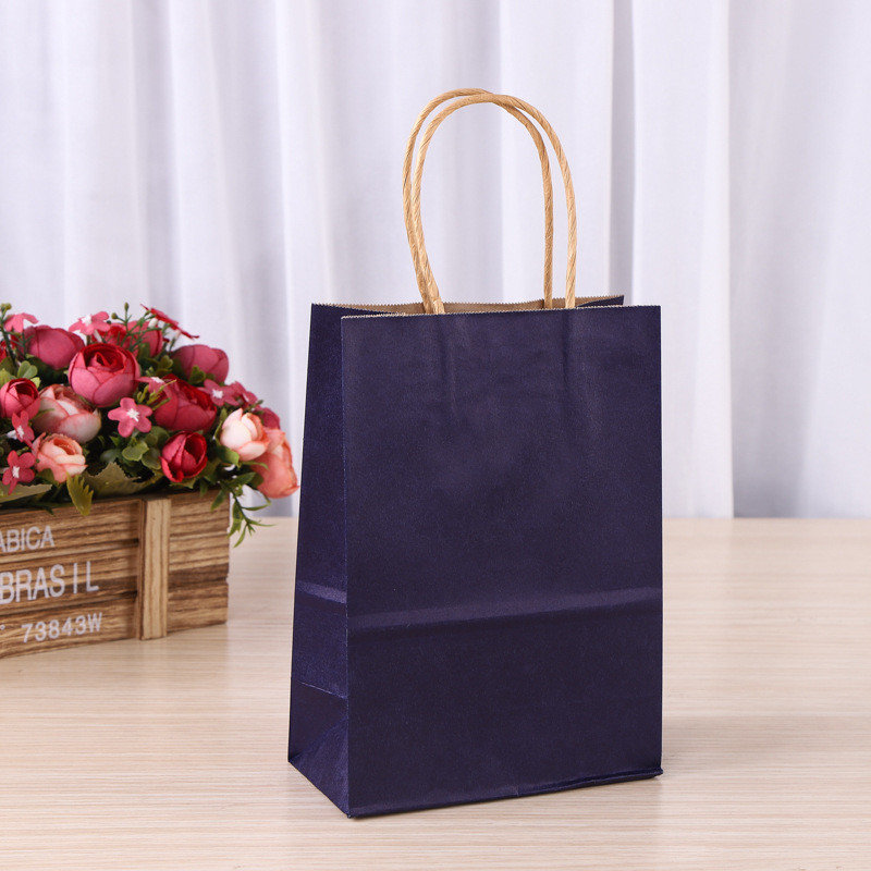 Kraft Paper Bag Clothing Bag Custom Printing Logo Milk Tea Takeaway Packaging Shopping Gift Packaging Tote Bag