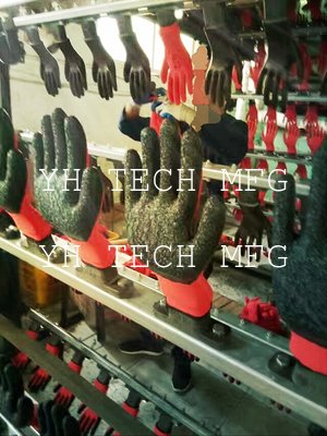 13G polyester gloves Latex coated crinkle,protective work glove,glove,gloves,protected glove,coated,dipped