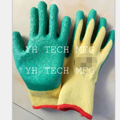 10G Cotton Knitted Gloves With Latex Coated Crinkle,Protective Work Glove,Glove,Gloves,Protected Glove,Coated,Dipped