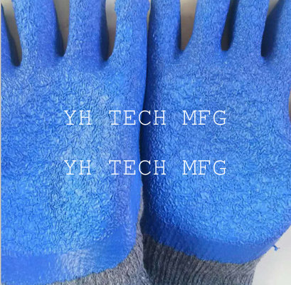 10G Cotton Knitted Gloves With Latex Coated Crinkle,Protective Work Glove,Glove,Gloves,Protected Glove,Coated,Dipped