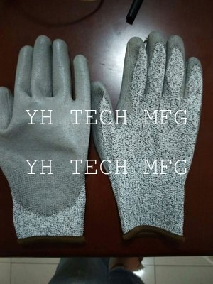 13G HPPE glove PU coated,Cut Resistance glove,safety gloves,work glove,glove,protect glove,coated gloves,protective