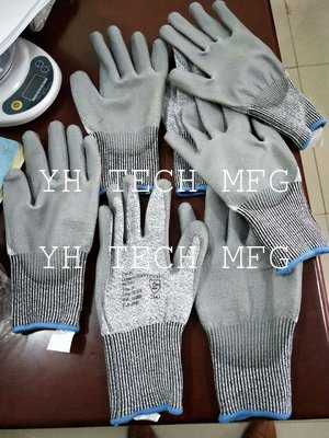 13G HPPE glove PU coated,Cut Resistance glove,safety gloves,work glove,glove,protect glove,coated gloves,protective