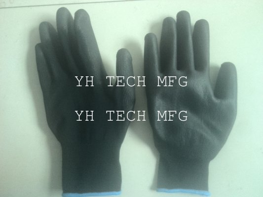 13G polyester glove with PU coated,safety gloves,protective work glove,glove,gloves,protected glove,coated,dipped