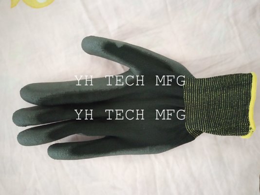13G polyester glove with PU coated,safety gloves,protective work glove,glove,gloves,protected glove,coated,dipped
