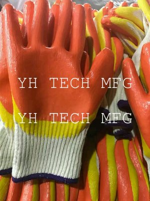 10G Cotton Glove Latex Double Coated Flat,Safety Gloves,Protective Work Glove,Glove,Gloves,Protected Glove,Coated,Dipped