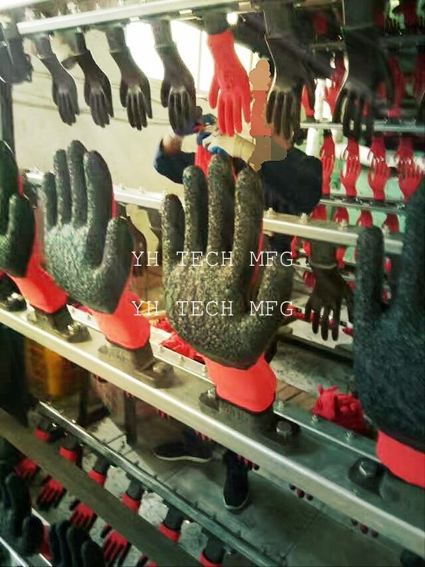 13G polyester gloves Latex coated crinkle,protective work glove,glove,gloves,protected glove,coated,dipped