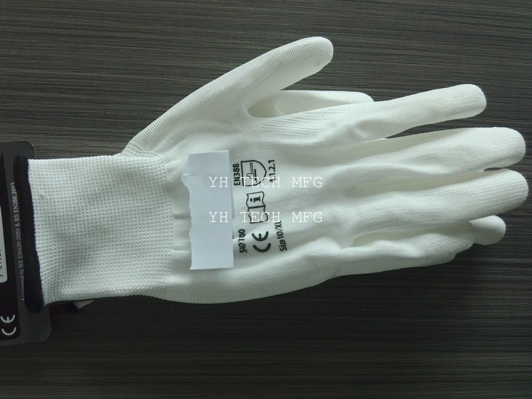 13G polyester glove with PU coated,safety gloves,protective work glove,glove,gloves,protected glove,coated,dipped