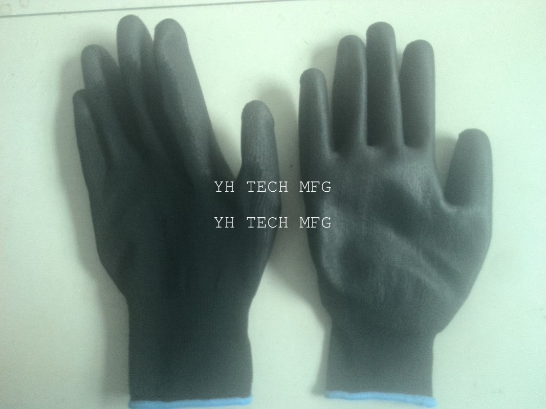 13G polyester glove with PU coated,safety gloves,protective work glove,glove,gloves,protected glove,coated,dipped