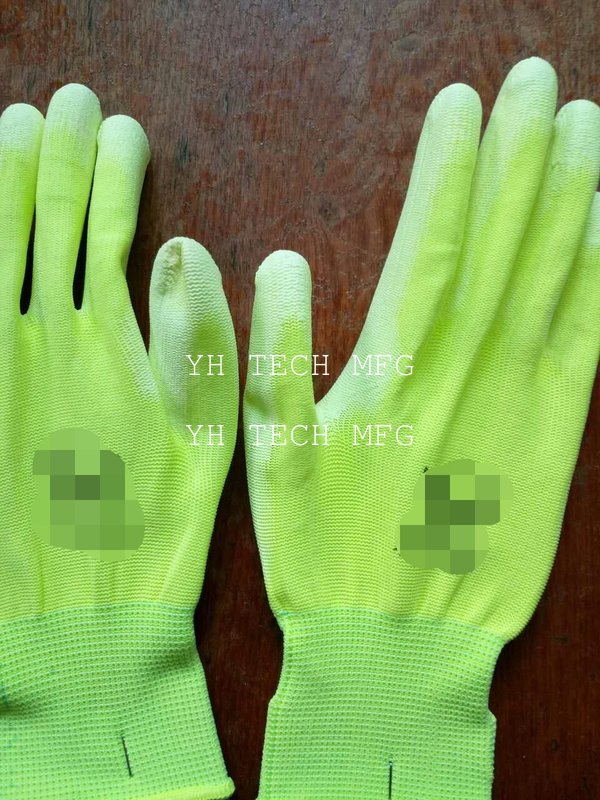 13G polyester glove with PU coated,safety gloves,protective work glove,glove,gloves,protected glove,coated,dipped