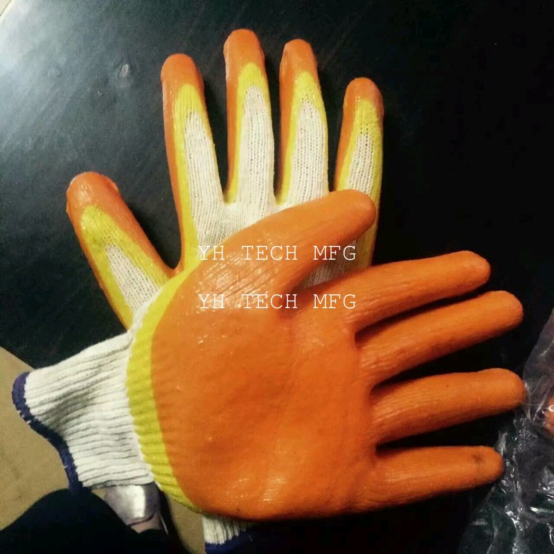 10G Cotton Glove Latex Double Coated Flat,Safety Gloves,Protective Work Glove,Glove,Gloves,Protected Glove,Coated,Dipped