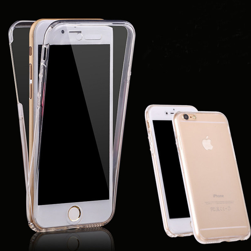 360 Degree Full Body Soft TPU Front And Back Phone Case Cover For Iphone 6s plus
