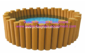 China Portable Combined Resin Small Musical Fountain Basin With Blue Plastic Liner supplier