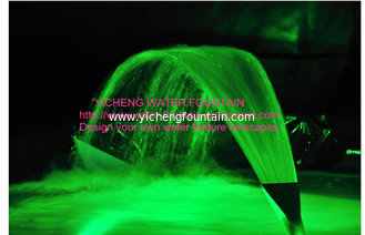 China Fully SS304 Material Laminar 45 Degree Fan Fountain Nozzles 1 Inch supplier