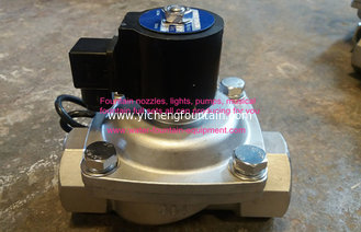 China SS304 IP68 Two Ways Solenoid Valve Water Fountain Equipment DC24V Underwater Type supplier