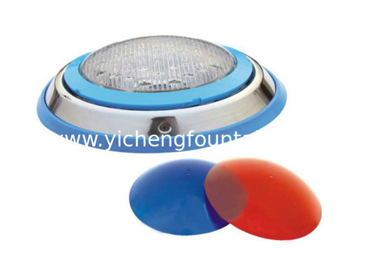 PA Series Stainless Steel Wall-Mounted LED Underwater Pool Lights(with Red & Blue cover) supplier