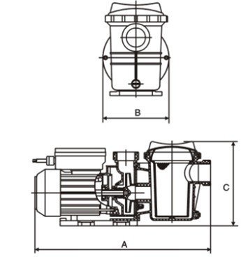 STP150 - STP300 Centrifugal Swimming Pool Pump supplier
