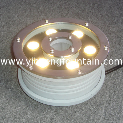 Aluminum Ring LED Underwater Fountain Lights , Musical Fountains Submersible Pond Light supplier