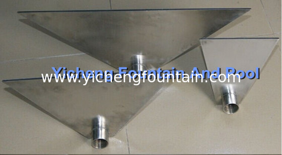 Customized Big Fan Shape Water Fountain Spray Heads For Water Fall / Massage SS304 supplier