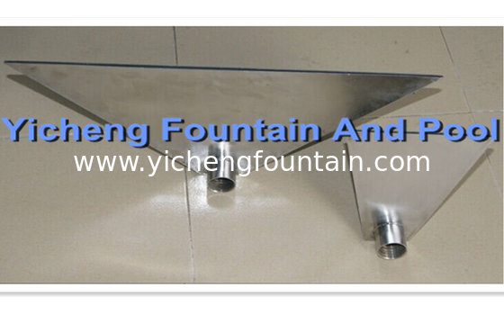 Customized Big Fan Shape Water Fountain Spray Heads For Water Fall / Massage SS304 supplier