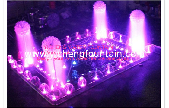 Rectangular / Square Dancing Water Fountain Equipment Portable Music Control supplier
