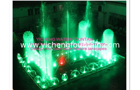 Rectangular / Square Dancing Water Fountain Equipment Portable Music Control supplier