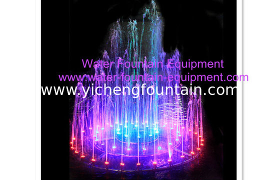 Dia 1m Round Water Fountain Equipment / Portable Music Control Fountain SS304 supplier