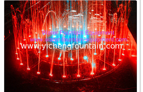 Dia 1m Round Water Fountain Equipment / Portable Music Control Fountain SS304 supplier