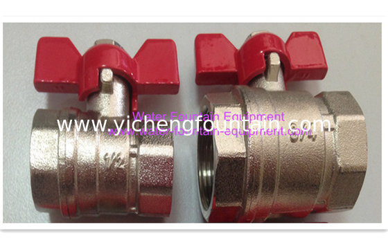Lever Handle Water Fountain Equipment Wheel Female Forged Full Bore Brass Ball supplier