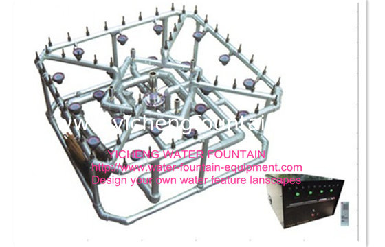 Square Outdoor Water Fountain Equipment Dancing Water Fountain Easy Install supplier