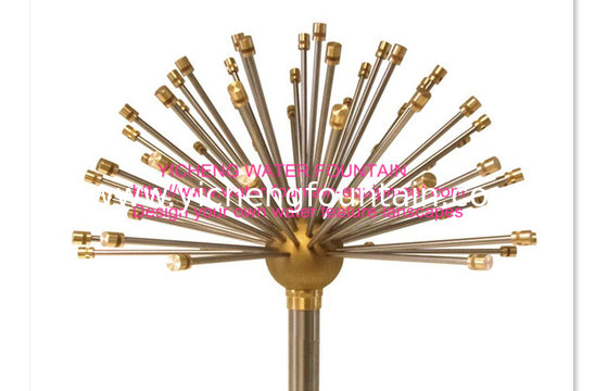 Copper Chromplated Semisphere Water Fountain Nozzles Mini Hemisphere Indoor Outdoor supplier