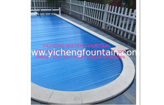 Swimming Pool Control System Above Ground Automatic Swimming Pool Cover Blue supplier