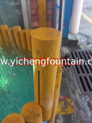 Moveable Water Fountain Equipment Combined Musical Fountain Basin Wooden Pattern Resin supplier