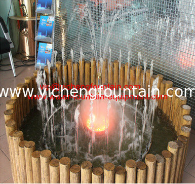 Moveable Water Fountain Equipment Combined Musical Fountain Basin Wooden Pattern Resin supplier
