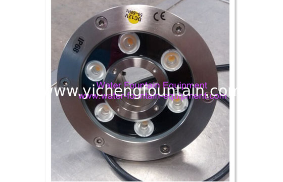 Submersible Underwater Fountain Lights Sub Led Donat Light Middle Smooth Hole Dia 145mm supplier