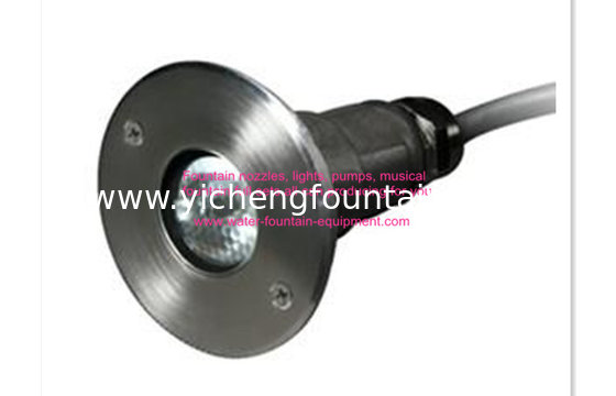 SS316 Underwater Fountain Lights With Plastic Niche 1x3W LED IP68 supplier